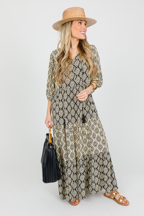 Curator Colorblock Maxi, Black - New Arrivals - The Blue Door Boutique