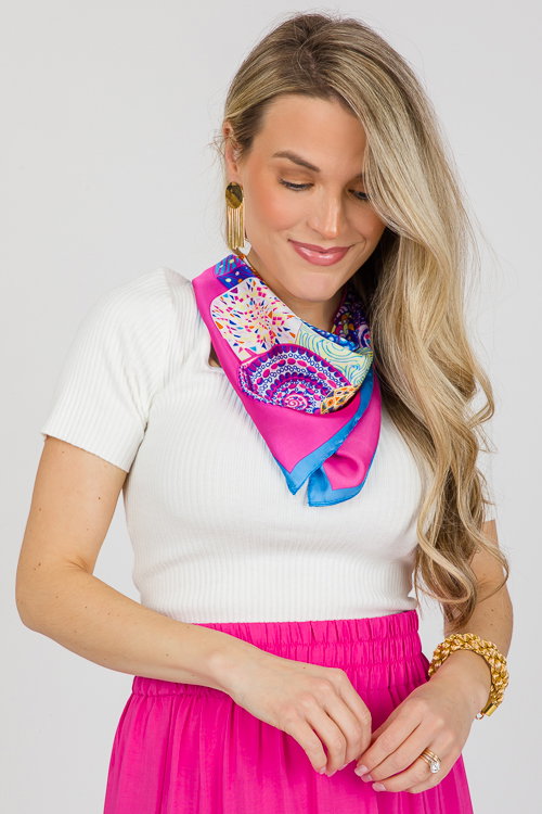 Cornelia Scarf, Fuchsia - Scarves & Belts - Accessories - The Blue Door ...