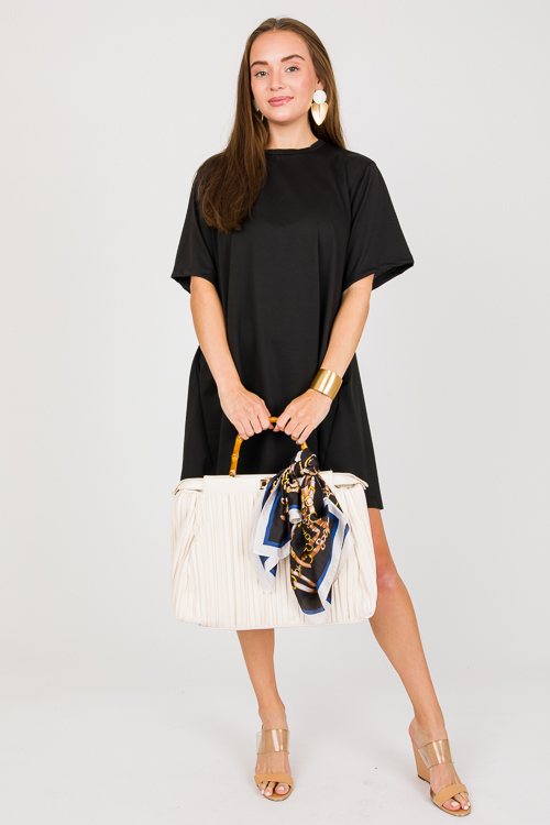 Cory Knit Dress, Black - Dresses - The Blue Door Boutique