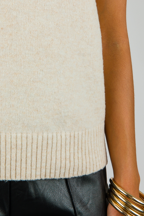 Illa Sleeveless Turtleneck, Cream - New Arrivals - The Blue Door Boutique