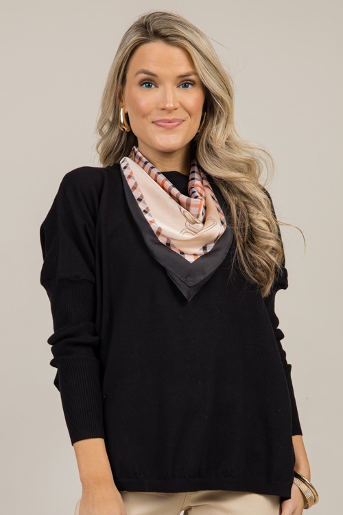 Randi Sweater, Black - Tops - The Blue Door Boutique