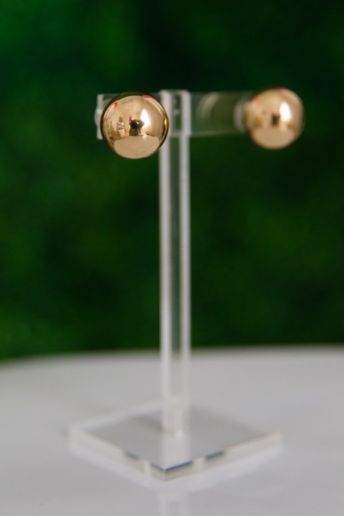 Statement Studs, Gold - Jewelry - Accessories - The Blue Door Boutique