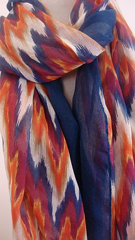 Fire Print Scarf - Accessories - The Blue Door Boutique
