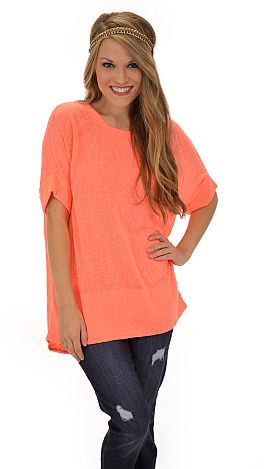 My Crew Tee, Neon - Tops - The Blue Door Boutique