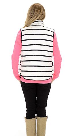 Get in Line Vest - The Blue Door Boutique