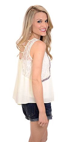 Bandit Lace Tank - SALE - The Blue Door Boutique