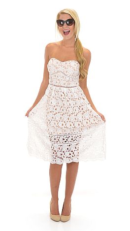 Cathy May Crochet Dress - The Blue Door Boutique