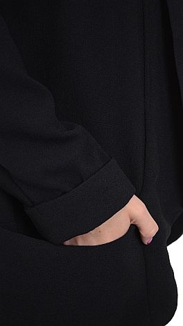 Empire State Blazer, Black - The Blue Door Boutique