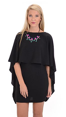 Cape Back Dress - SALE - The Blue Door Boutique