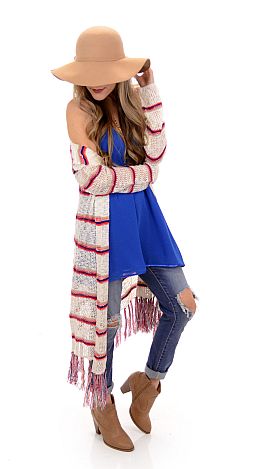 All American Duster - Tops - The Blue Door Boutique