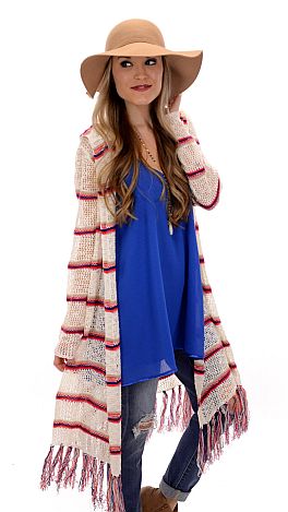 All American Duster - Tops - The Blue Door Boutique