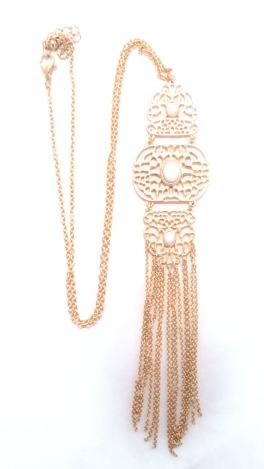 Triple Drop Chains, White - Accessories - The Blue Door Boutique