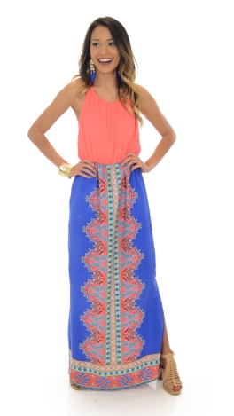 Aztec Runway Maxi - SALE - The Blue Door Boutique