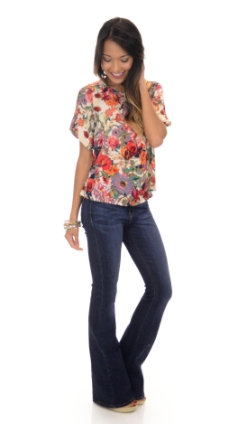 Petal Perfect Top - Tops - The Blue Door Boutique