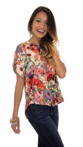 Petal Perfect Top - Tops - The Blue Door Boutique