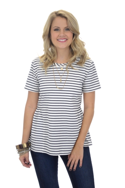 Ruffle in Your Truffle Tee - Short Sleeve & Sleeveless - Tops - The ...