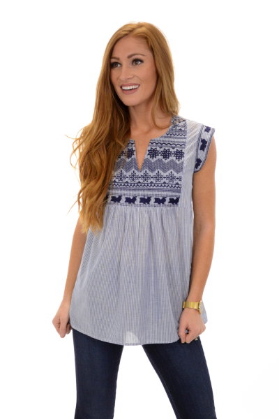 Tropica Trip Top - The Blue Door Boutique