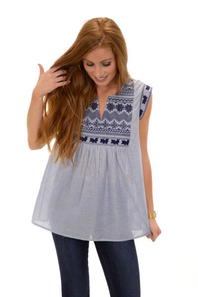 Tropica Trip Top - The Blue Door Boutique