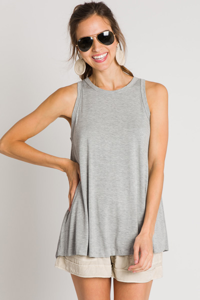 Bamboo Trapeze Tank - Short Sleeve & Sleeveless - Tops - The Blue Door ...