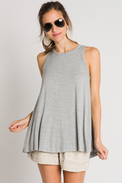 Bamboo Trapeze Tank - Short Sleeve & Sleeveless - Tops - The Blue Door ...