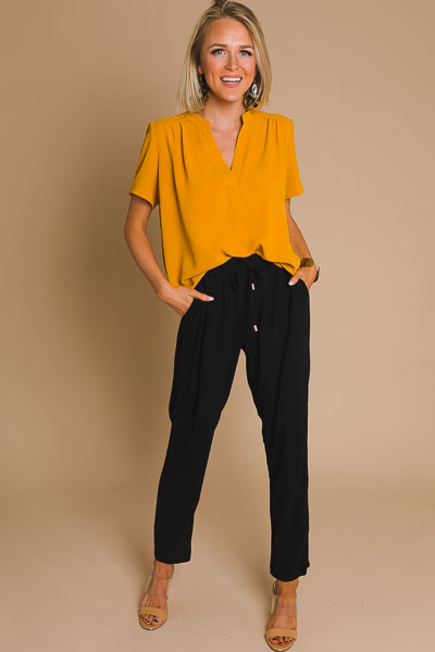 Luke Pants, Black - Pants & Leggings - Bottoms - The Blue Door Boutique