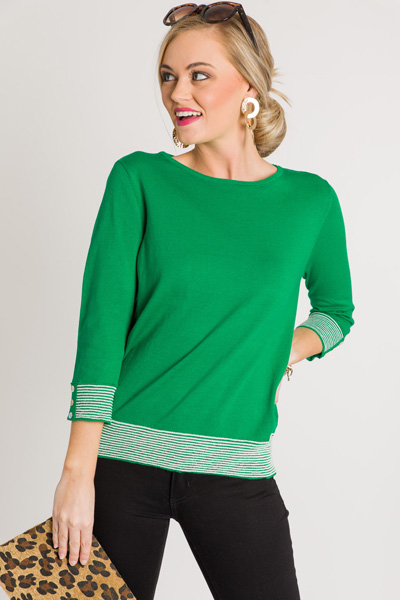 Classic Kelly Sweater - 3/4 & Long Sleeve - Tops - The Blue Door Boutique