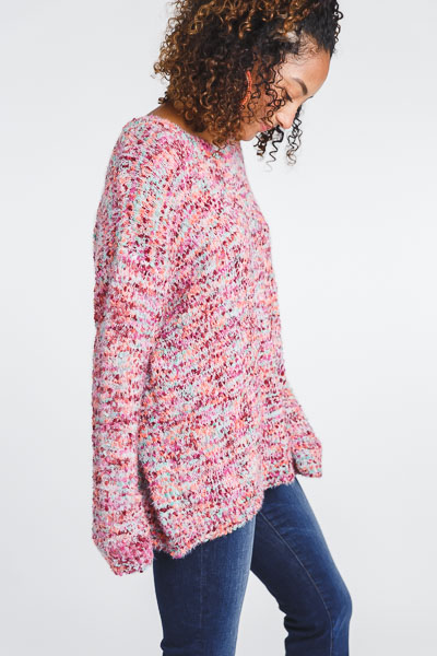 Color Pop Sweater - 3/4 & Long Sleeve - Tops - The Blue Door Boutique