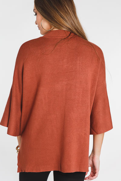 Love Struck Sweater, Rust - 3/4 & Long Sleeve - Tops - The Blue Door ...
