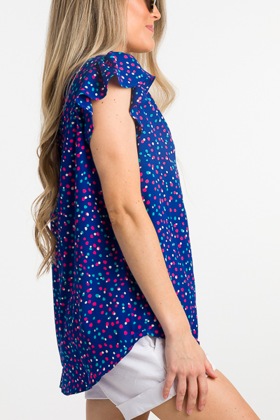 Confetti Burst Top - Short Sleeve & Sleeveless - Tops - The Blue Door ...