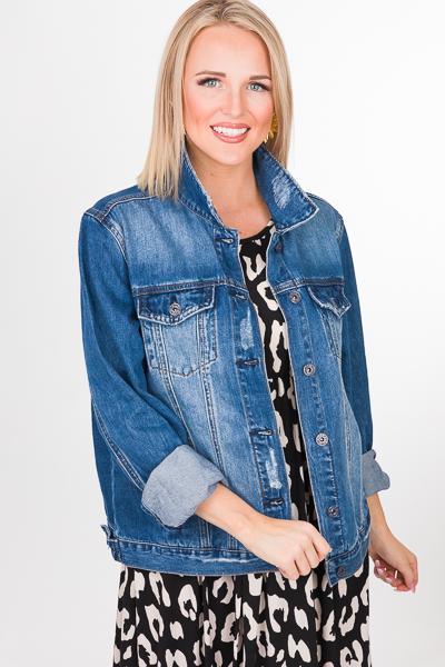 Cool Girl Denim Jacket - Jackets / Coats / Vests / Blazers - Tops - The ...