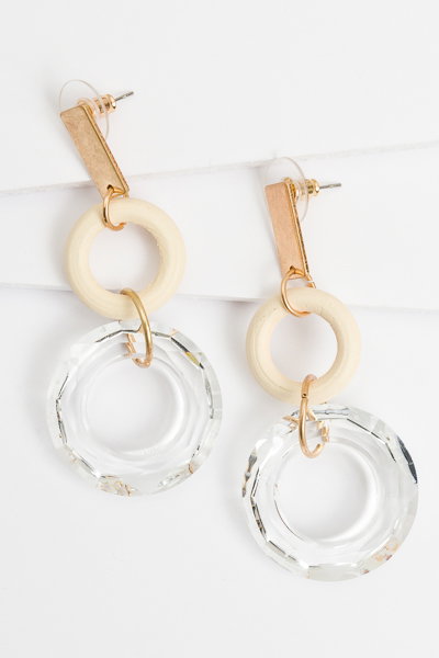 Acrylic Trio Earring - Accessories - The Blue Door Boutique