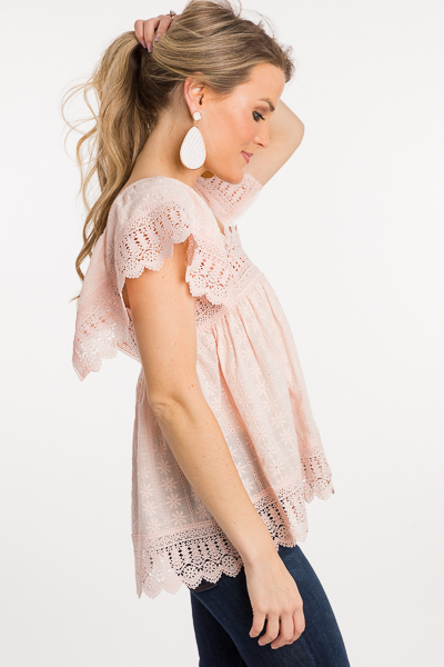 Nothing Sweeter Blush Top - Short Sleeve & Sleeveless - Tops - The Blue ...