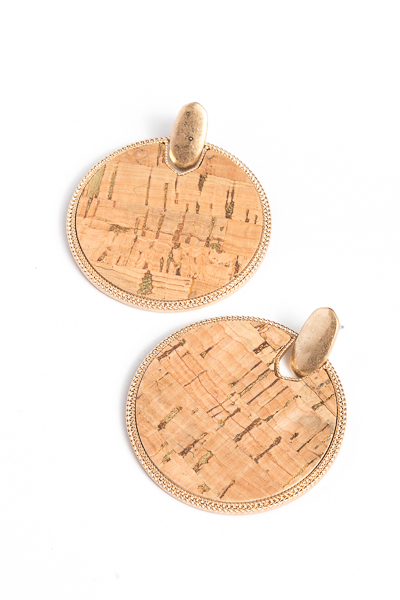 Cork Disc, Beige - Accessories - The Blue Door Boutique