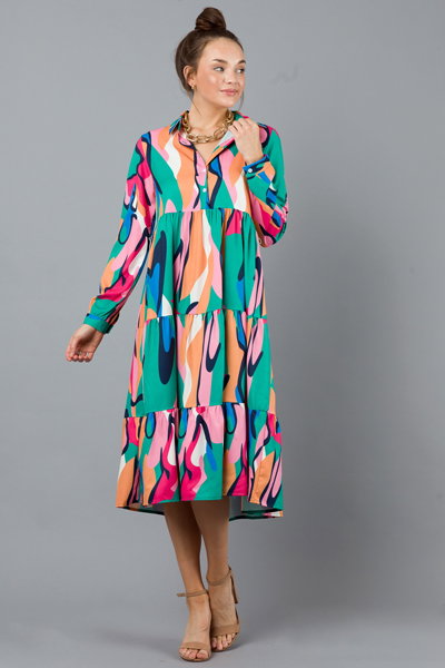 Mod Squad Midi - Dresses - The Blue Door Boutique