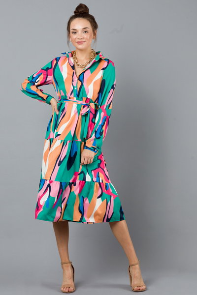 Mod Squad Midi - Dresses w/ Sleeves - Dresses - The Blue Door Boutique