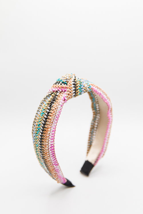 Knotted Rattan Headband, Multi - Headbands & Hats - Accessories - The ...
