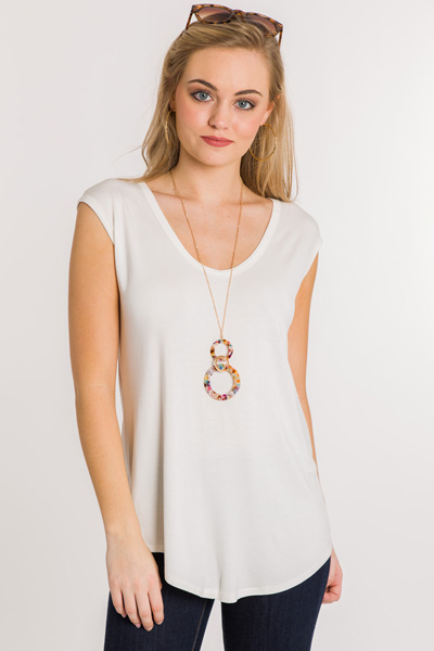 Scoop Neck Bamboo Top - Short Sleeve & Sleeveless - Tops - The Blue ...