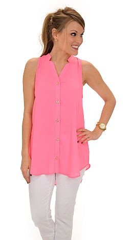 Tanks a Lot, Bubble Pink - Tops - The Blue Door Boutique