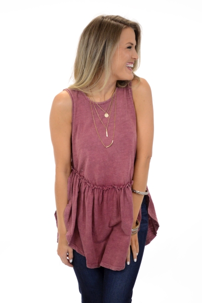 Meg Babydoll Tank - Short Sleeve & Sleeveless - Tops - The Blue Door ...