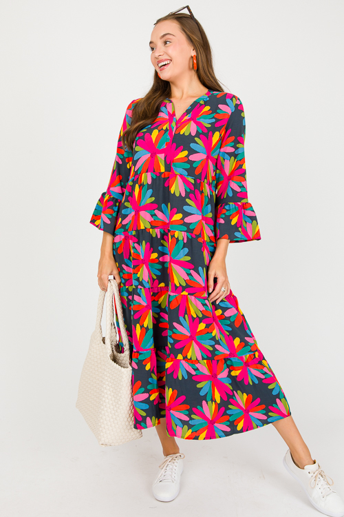 Benette Dress, Full Bloom - SALE - The Blue Door Boutique