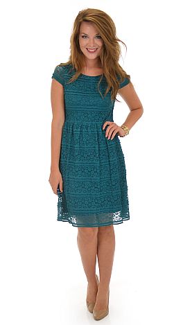 Hello Darling Dress, Jade - Dresses - The Blue Door Boutique