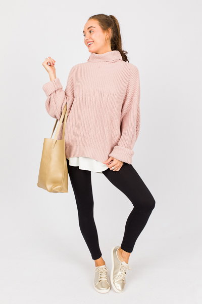 Lilith Sweater, Dusty Pink - New Arrivals - The Blue Door Boutique
