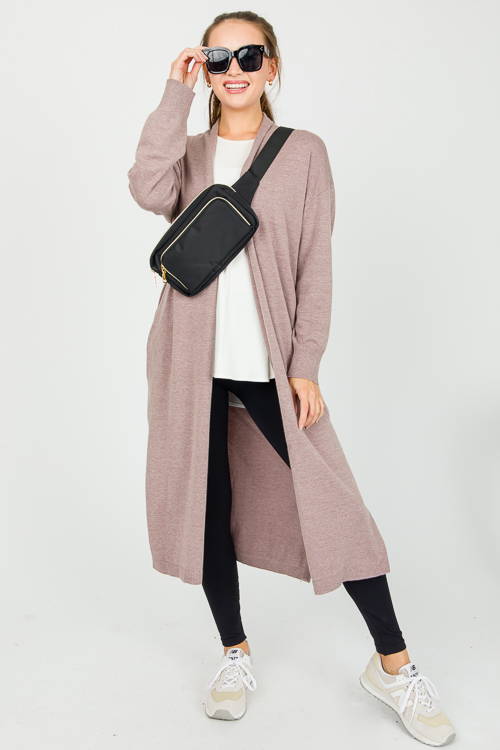 Side Pocket Long Cardi, Coco - New Arrivals - The Blue Door Boutique