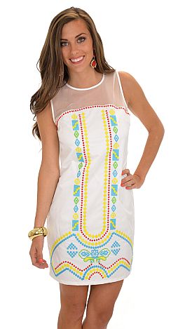 OMG Dress, White - The Blue Door Boutique