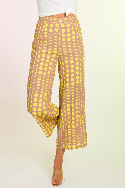 Yellow Spots Pants - Sale - The Blue Door Boutique